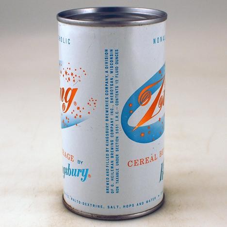 ZIng Non Alcoholic Cereal Beverage 147-16 at Breweriana.com