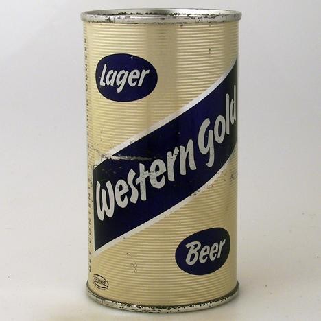 Western Gold Lager Beer 145-08 at Breweriana.com