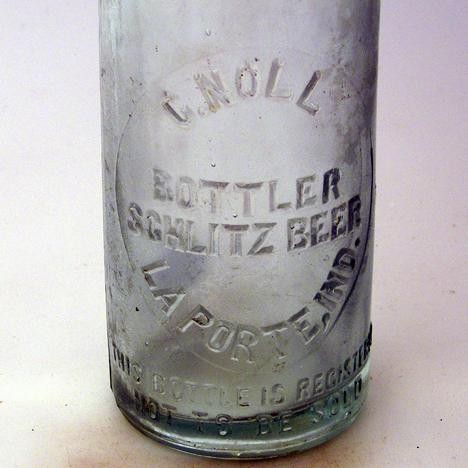 C. Noll - Bottler Schlitz Beer - La Porte, Indiana - Clear Bottl at ...