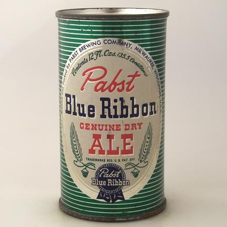 Pabst Blue Ribbon Genuine Dry Ale 111-02 at Breweriana.com