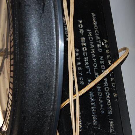 Effinger Neon Spinner Clock at Breweriana.com