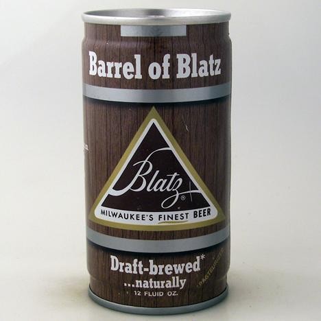 Blatz "Barrel of Blatz" Test Can 226-33 at Breweriana.com