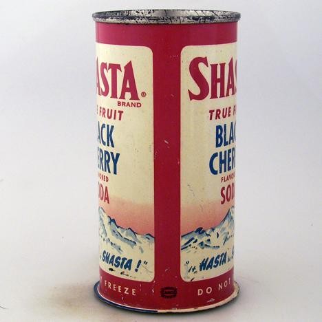 Shasta True Fruit Black Cherry Soda 10 Ounce at Breweriana.com