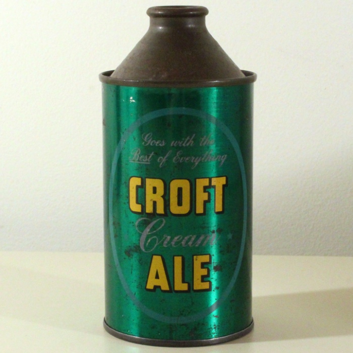 Croft Cream Ale 158-22 at Breweriana.com