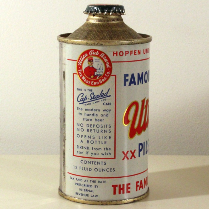 Utica Club XX Pilsener Beer 188-04 at Breweriana.com