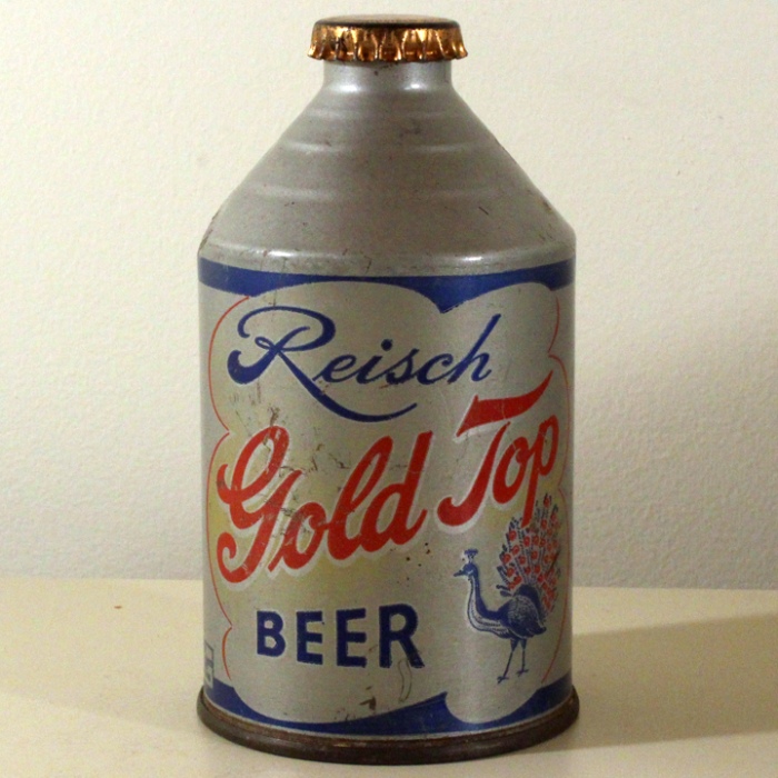 Reisch Gold Top Beer 198-18 at Breweriana.com