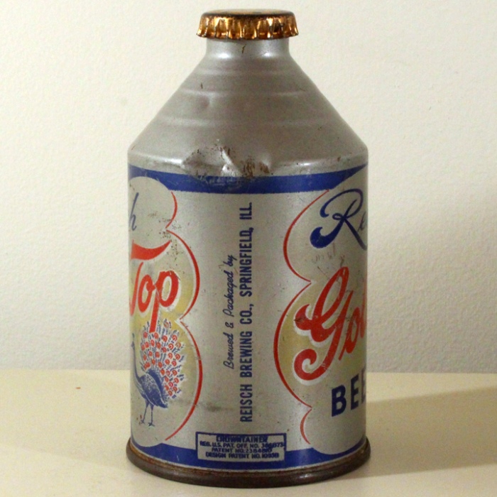 Reisch Gold Top Beer 198-18 at Breweriana.com