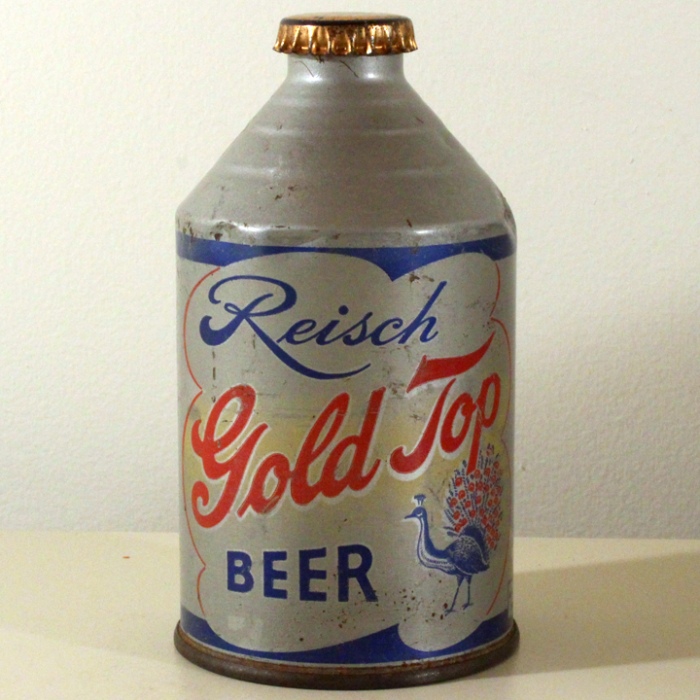 Reisch Gold Top Beer 198-18 at Breweriana.com