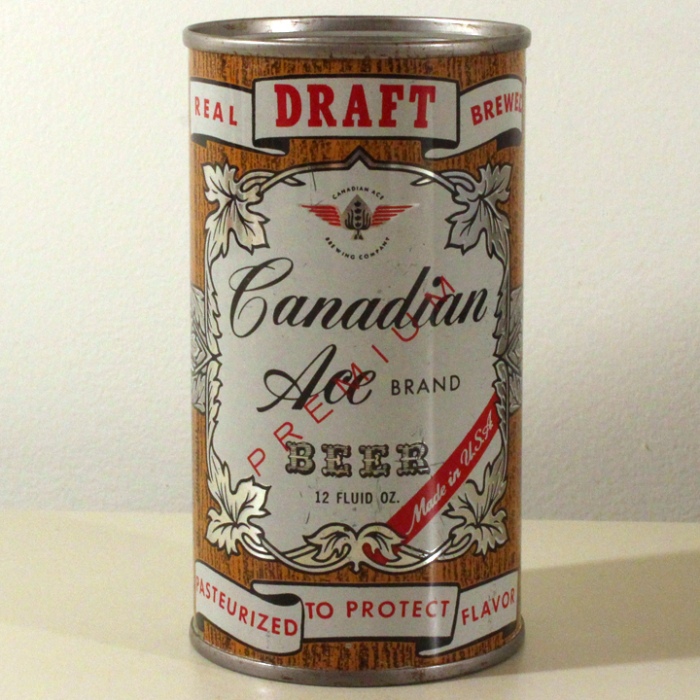 Canadian Ace Brand Premium Real Draft Brewed Beer 048-17 at Breweriana.com