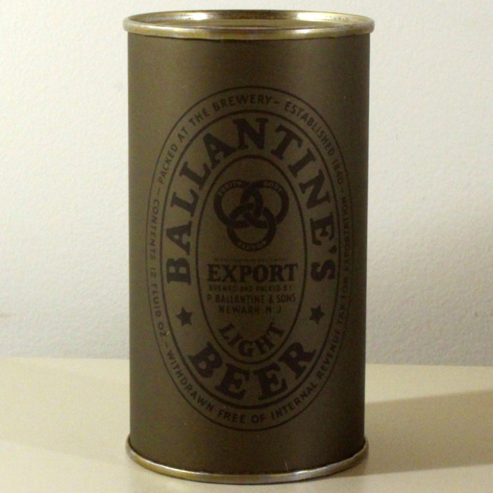 Ballantine's Export Light Beer Olive Drab 033-30 at Breweriana.com