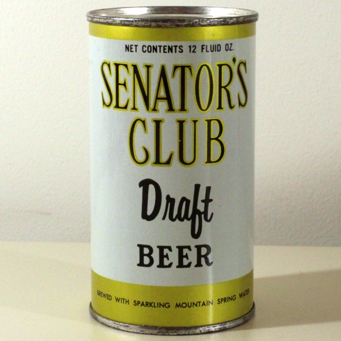 Senator's Club Draft Beer 132-24 at Breweriana.com