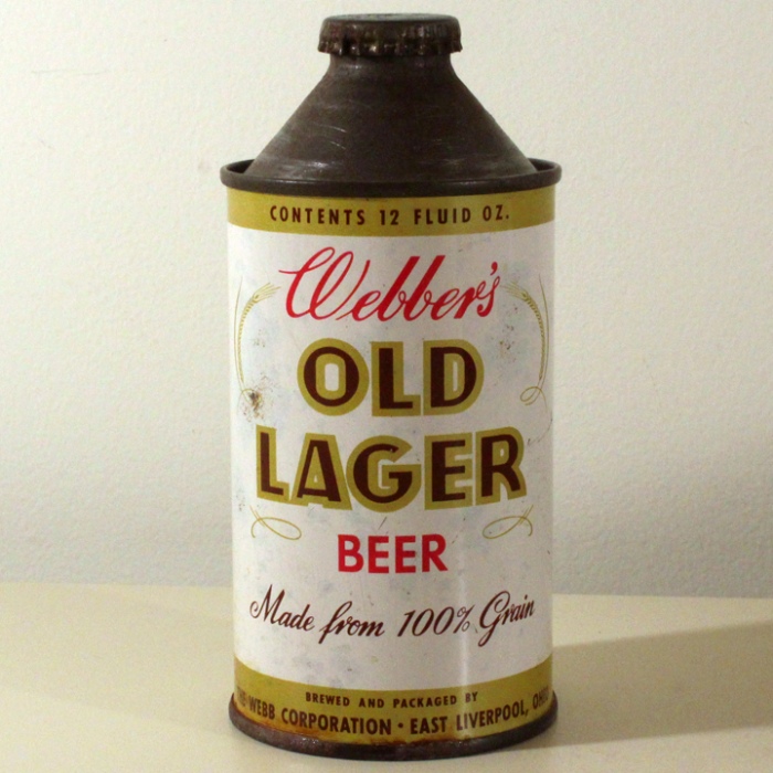 Webber's Old Lager Beer 188-26 at Breweriana.com