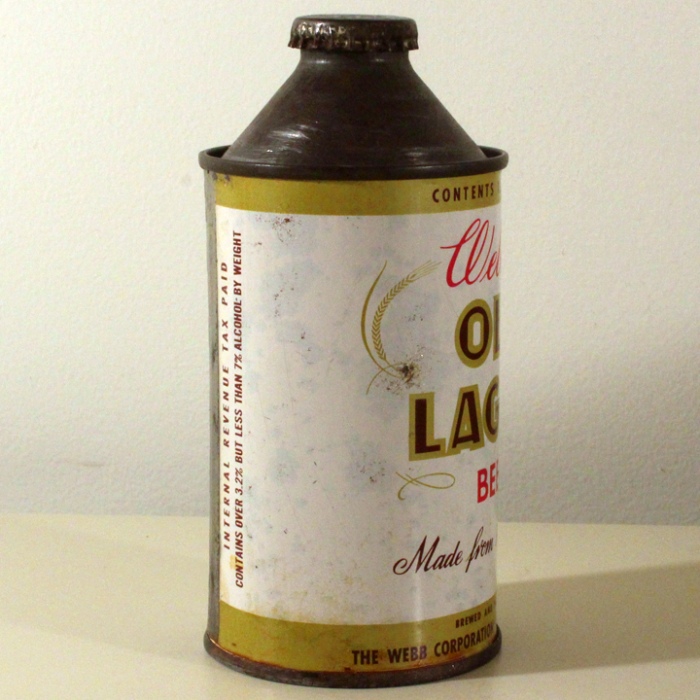 Webber's Old Lager Beer 188-26 at Breweriana.com