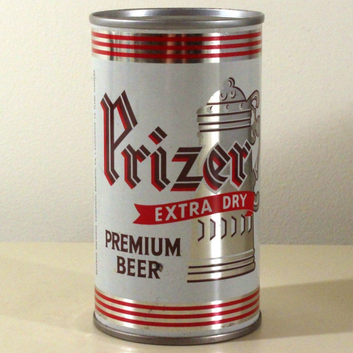 Prizer Extra Dry Premium Beer 117-12 at Breweriana.com