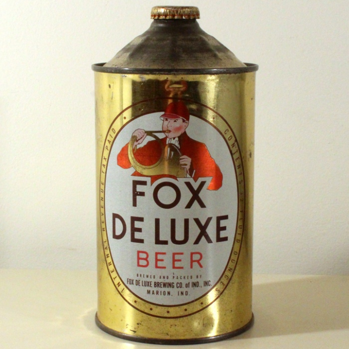 Fox De Luxe Beer (Indiana) 209-15 at Breweriana.com
