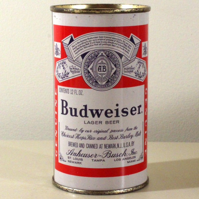 Budweiser Lager Beer (Newark) 044-36 at Breweriana.com