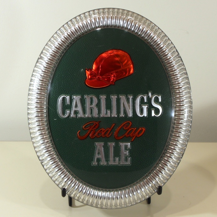 Carling's Red Cap Ale Wall Sign at Breweriana.com