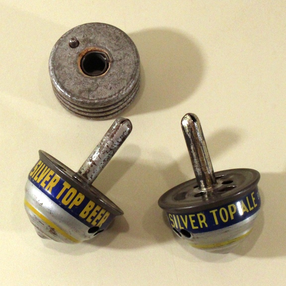 Silver Top Ale & Beer Spinning Tops at Breweriana.com