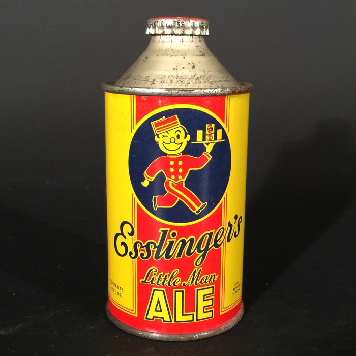 Esslinger Little Man Ale Flat Bot at Breweriana.com