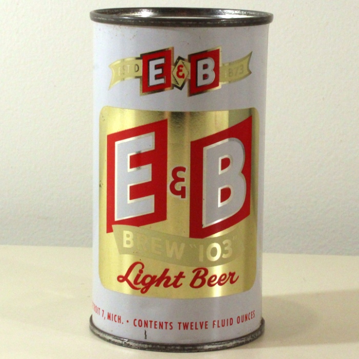 E&B Brew 103 Light Beer 058-31 at Breweriana.com