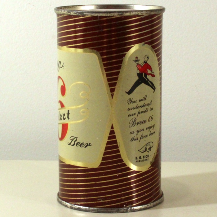 Brew 66 Sicks' Select Beer 133-25 at Breweriana.com