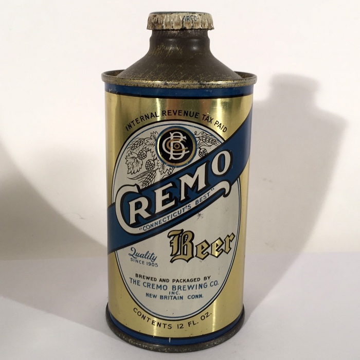 Cremo Beer Cone Top 158-18 at Breweriana.com