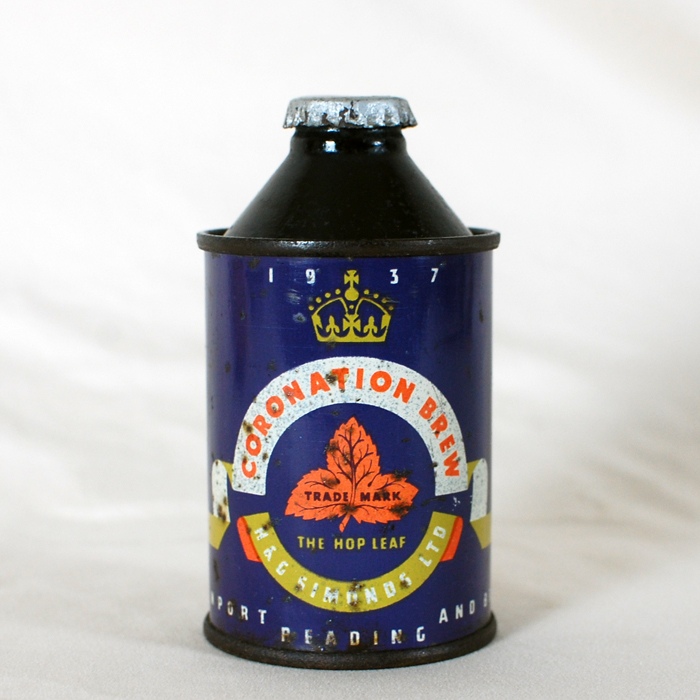 Coronation Brew Cone Top at Breweriana.com