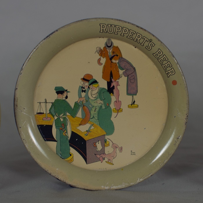 Ruppert's Hans Flato Tip Tray Set at Breweriana.com