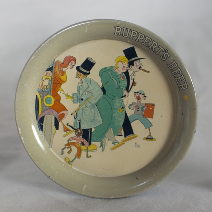 Ruppert's Hans Flato Tip Tray Set at Breweriana.com