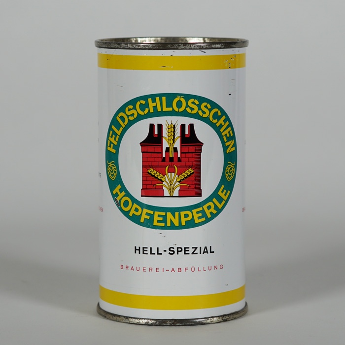Feldschlosschen Hopfenperle Can at Breweriana.com