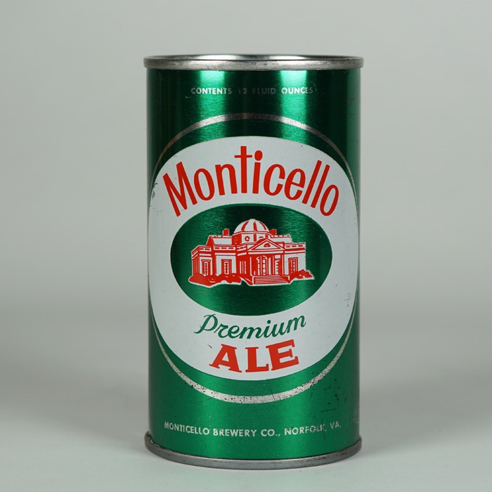 Monticello Ale JUICE TAB Can 95-04 at Breweriana.com