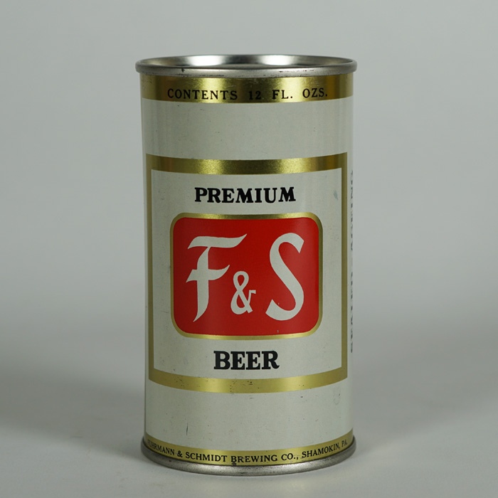 F and S Premium Beer Can 67-15 at Breweriana.com