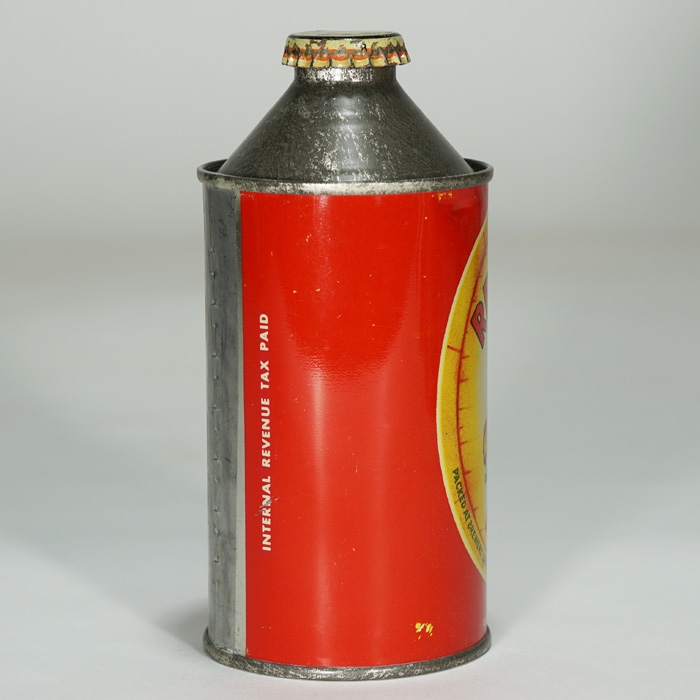 Red Fox Ale Cone Can 180-25 GREEN at Breweriana.com