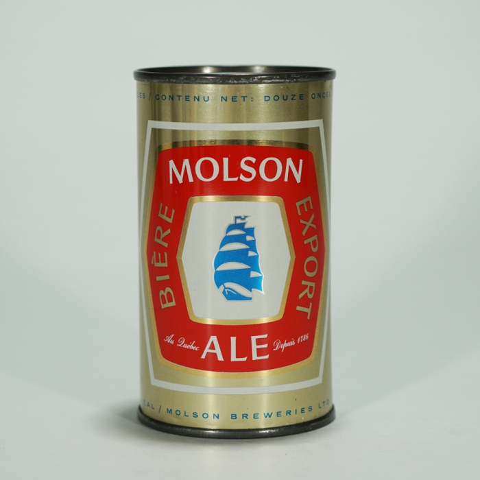 Molson Export Ale Flat Top at Breweriana.com