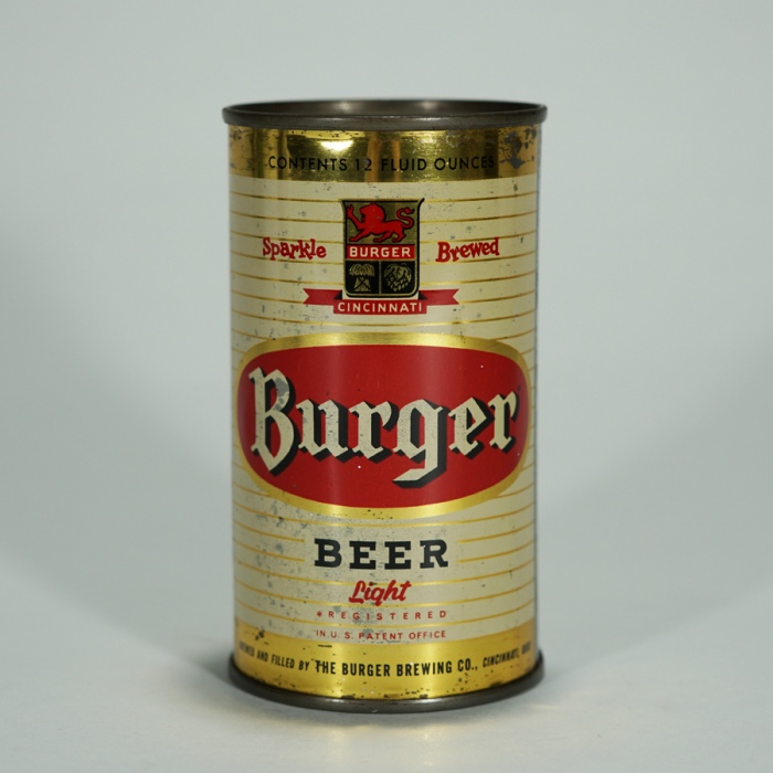 Burger Sparkle Brewed Light Beer 46-19 at Breweriana.com