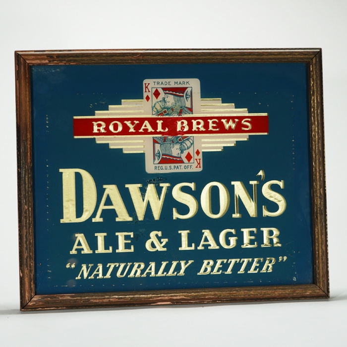 Dawsons Ale Lager RPG Sign at Breweriana.com