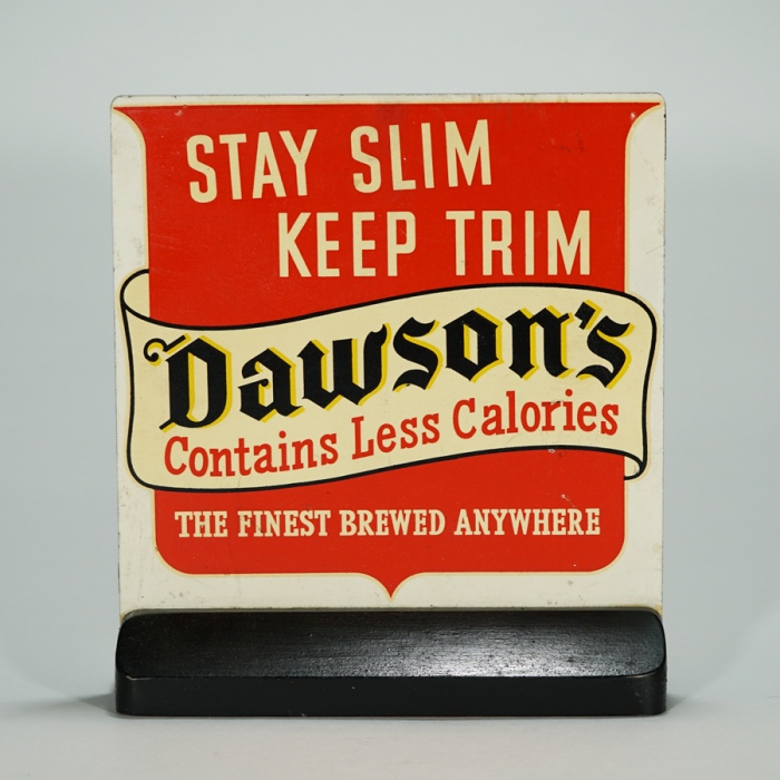 Dawson's Less Calories POP Display at Breweriana.com