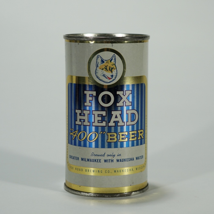 Fox Head 400 Beer Can 66-14 at Breweriana.com