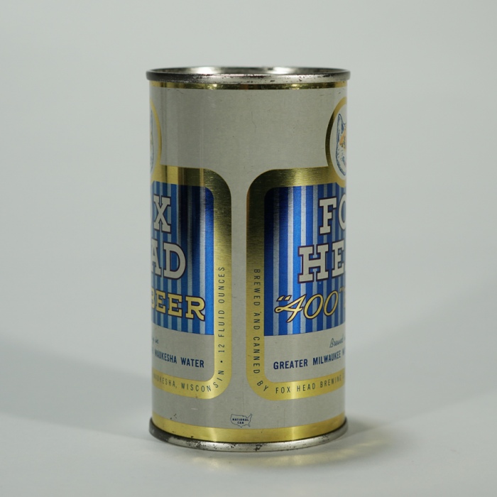 Fox Head 400 Beer Can 66-14 at Breweriana.com