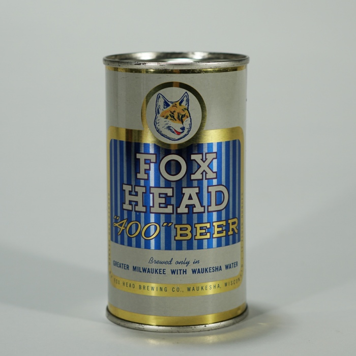 Fox Head 400 Beer Can 66-14 at Breweriana.com