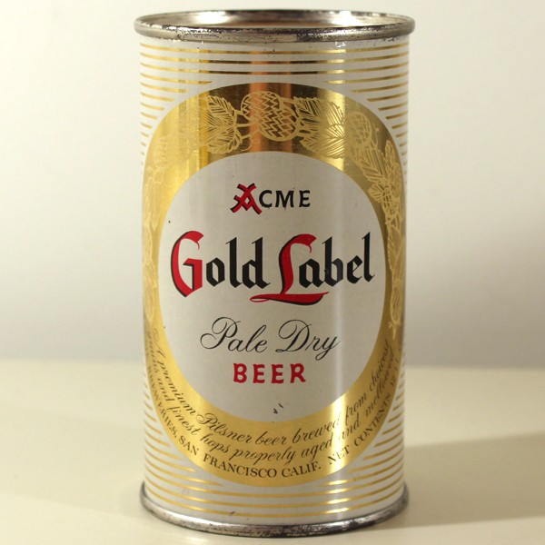 Acme Gold Label Pale Dry Beer 029-14 at Breweriana.com