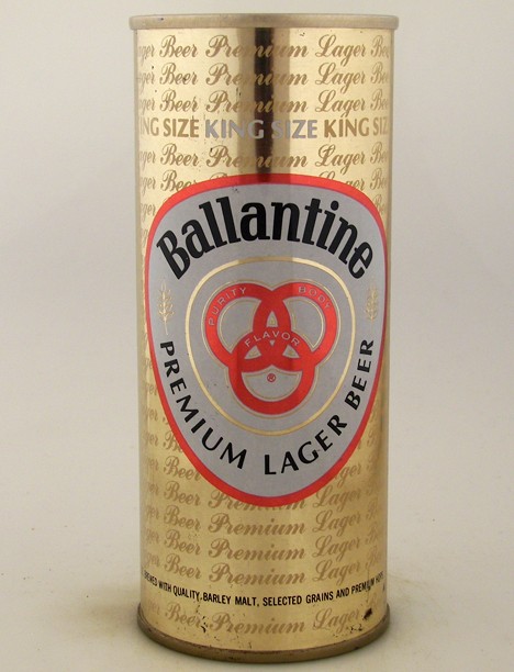 Ballantine Premium Lager Beer 138-31 at Breweriana.com