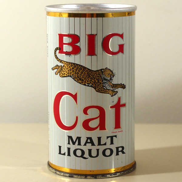 Big Cat Malt Liquor "STOUT" Lid 039-27 at Breweriana.com