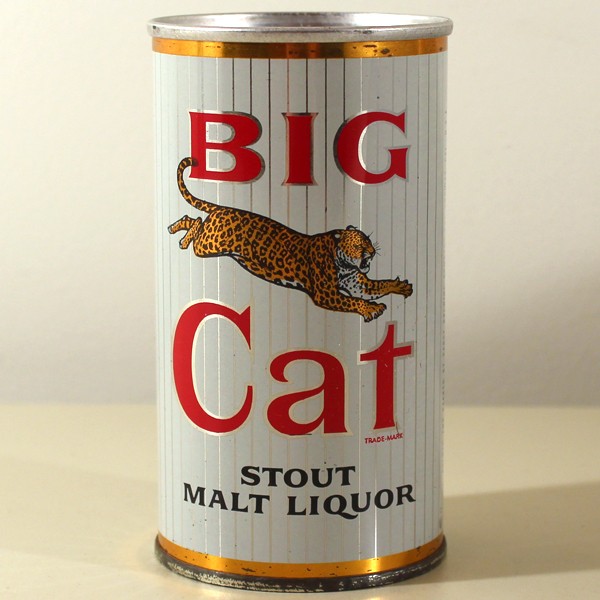 Big Cat Stout Malt Liquor 039-28 at Breweriana.com
