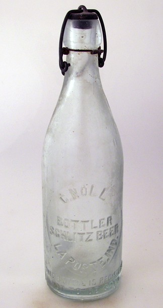 C. Noll - Bottler Schlitz Beer - La Porte, Indiana - Clear Bottl at ...