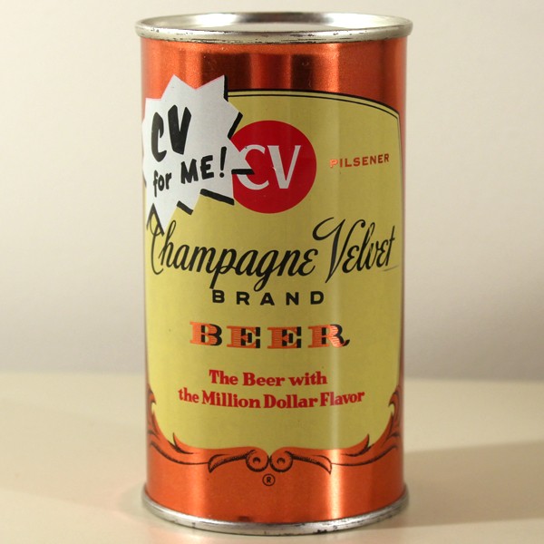 Champagne Velvet Brand Beer "CV For Me!" 048-35 at Breweriana.com