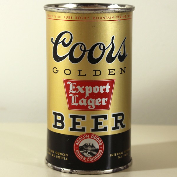 Coors Golden Export Lager Beer 051-16 at Breweriana.com