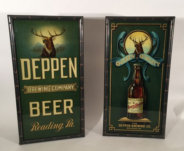 Deppen Pre-Prohibition Corner Signs at Breweriana.com