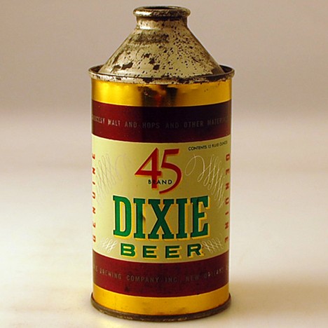 Dixie 45 Brand 159-19 at Breweriana.com