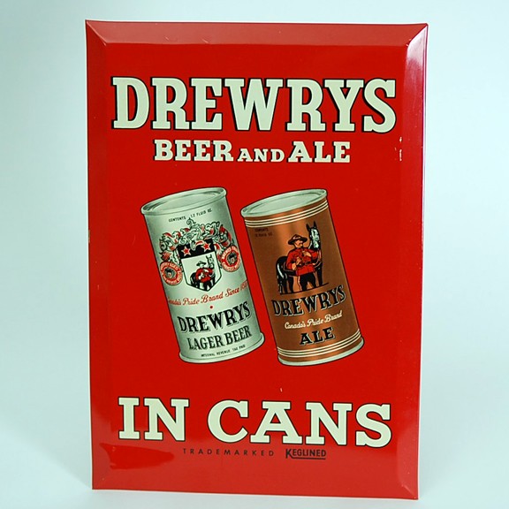 Drewrys In Cans TOC at Breweriana.com